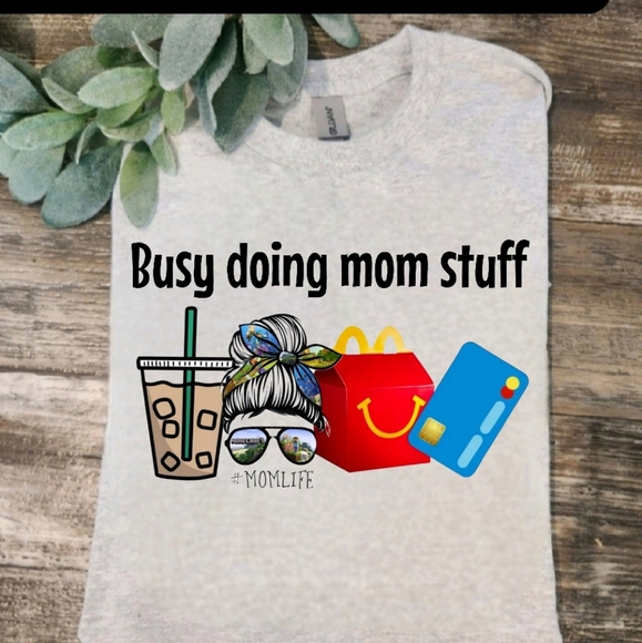Gildan | Tops | Minecraft Mom Shirt Busy Doing Mom Stuff Humor Cute ...